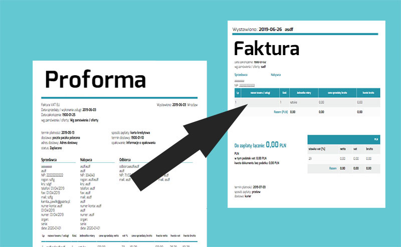 Jak wystawić fakturę do proformy